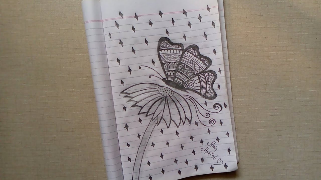 •AAG | Easy butterfly mandala art | easy mandala art for beginners # ...