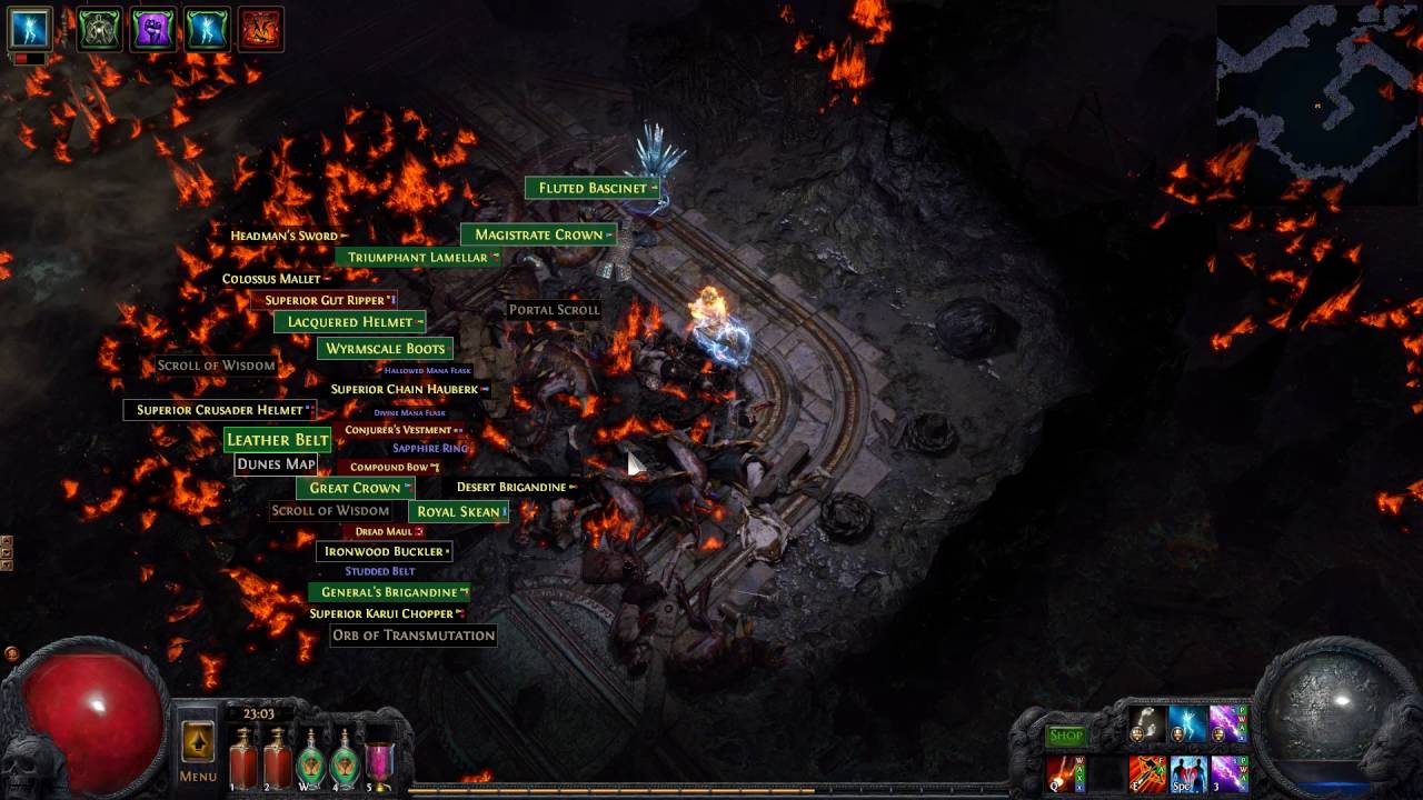 Path of Exile Atlas of Worlds - Cavern Map T3 - YouTube