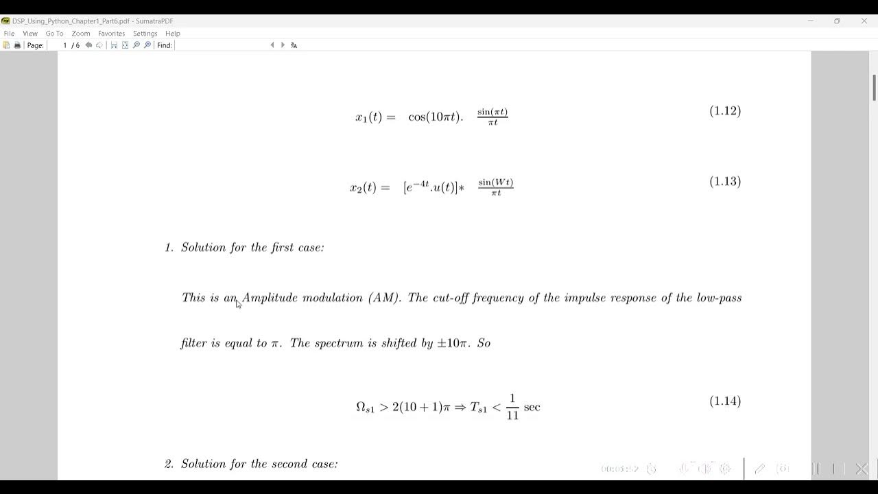 Digital Signal Processing Using Python Chapter 1 Part6 Youtube