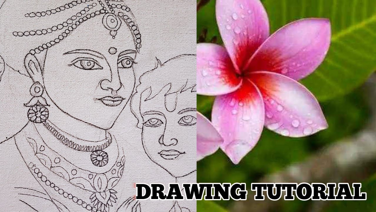 shree Krishna and yashoda drawing || Drawing tutorial - YouTube