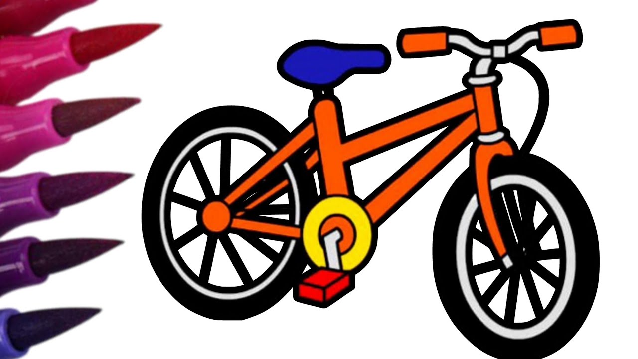 How to draw a cycle / drawing for kids / cycle drawing for kids ...
