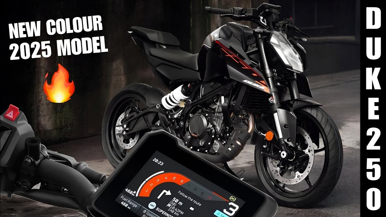 Finally! 2025 KTM Duke 250 BS7! New Black Colour Launch 🔥: On-road ...