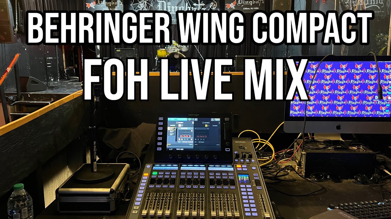 Mixing My First Show With The BEHRINGER WING COMPACT - YouTube