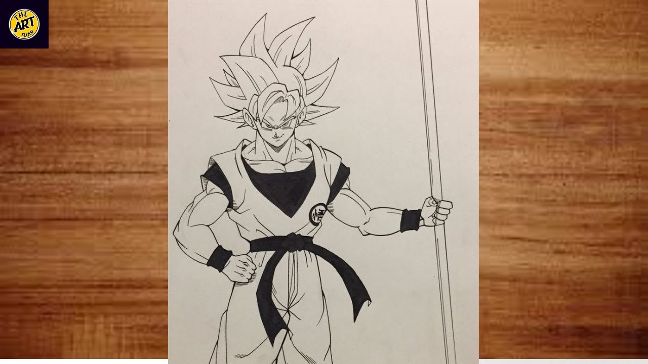 How To Draw Goku | goku full body drawing | Easy & new Step-by-Step ...