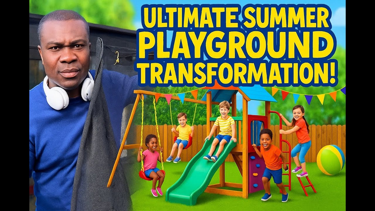 How We Built an EPIC Playground for the Kids this Summer! - YouTube