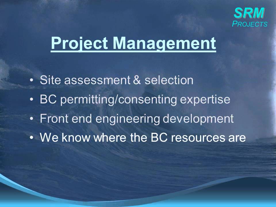 SRM Projects marine renewable energy overview - YouTube