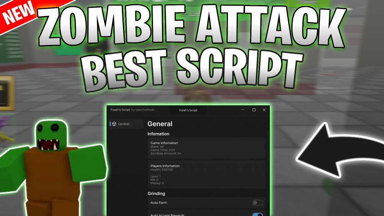 *NEW* Zombie Attack Script (PASTEBIN 2025)(AUTO FARM , AUTO COLLECT ...