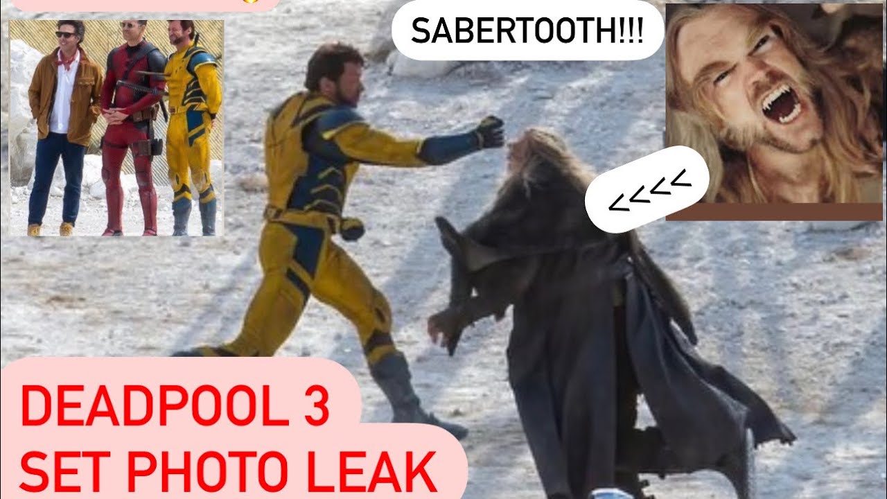 DEADPOOL 3 Set photo Leak (Wolverine VS Sabertooth!!!!) 😱😆 - YouTube