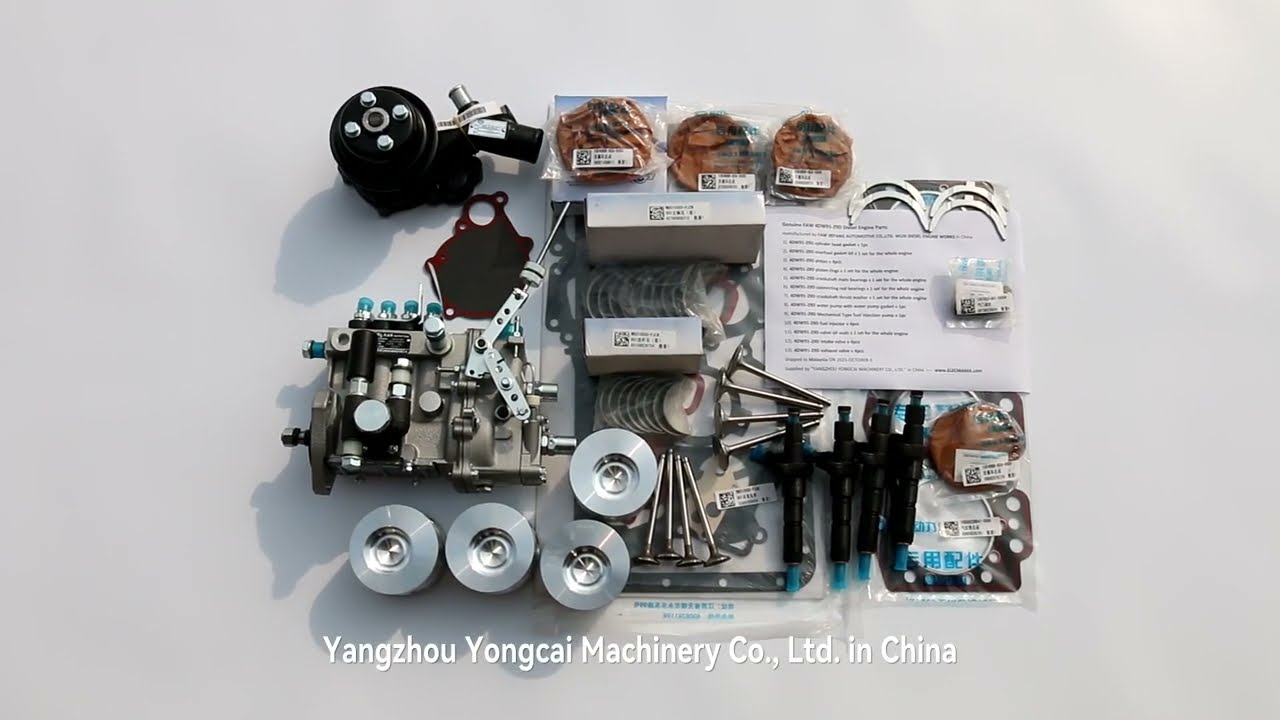 FAWDE 4DW91-29D Diesel Engine Parts -- www.ELECMAMA.com - YouTube