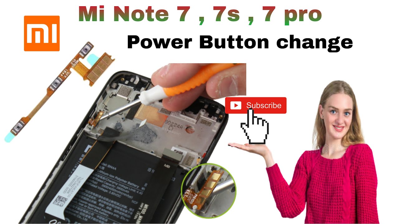 Mi Note 7 , Note 7s Note 7 pro Power Button & volume button change ...