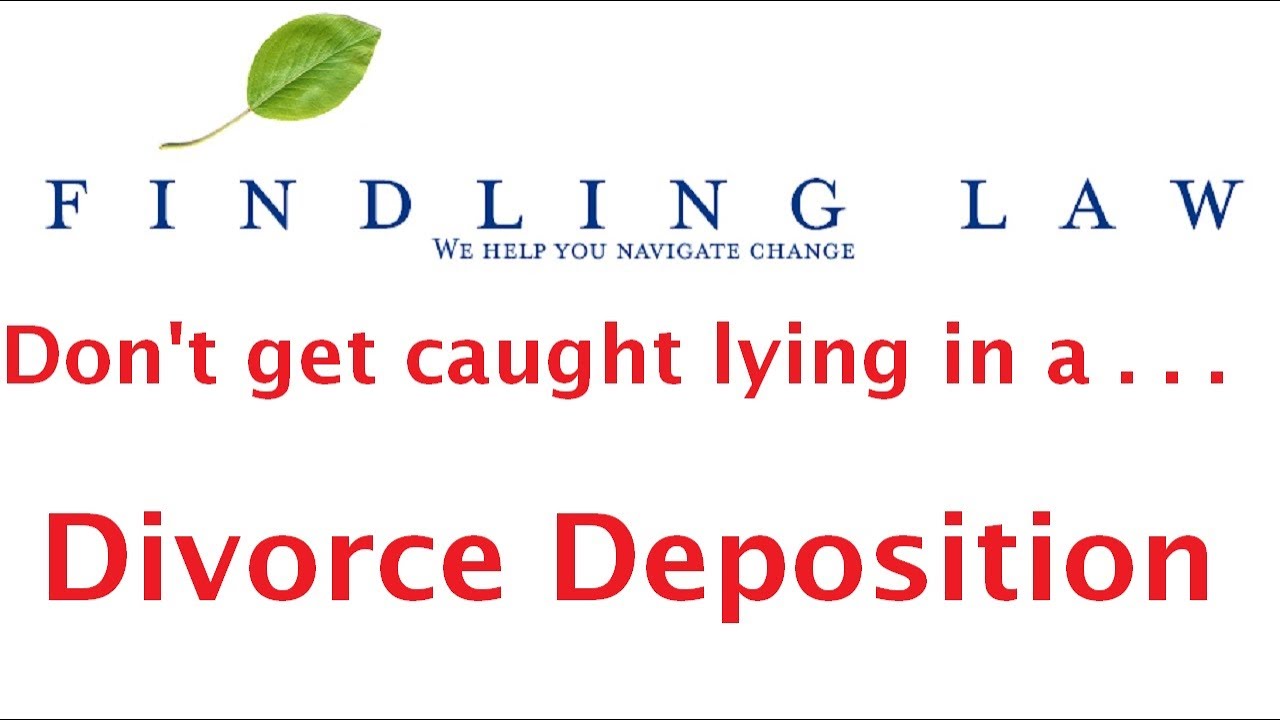 How to prepare for a divorce depositions or custody deposition. Call ...