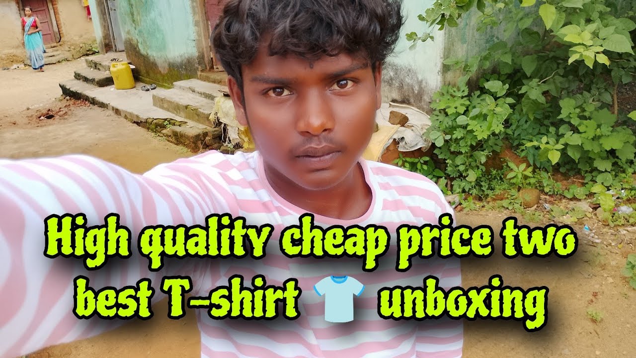 High quality cheap price two best T-shirt 👕 unboxing video ...