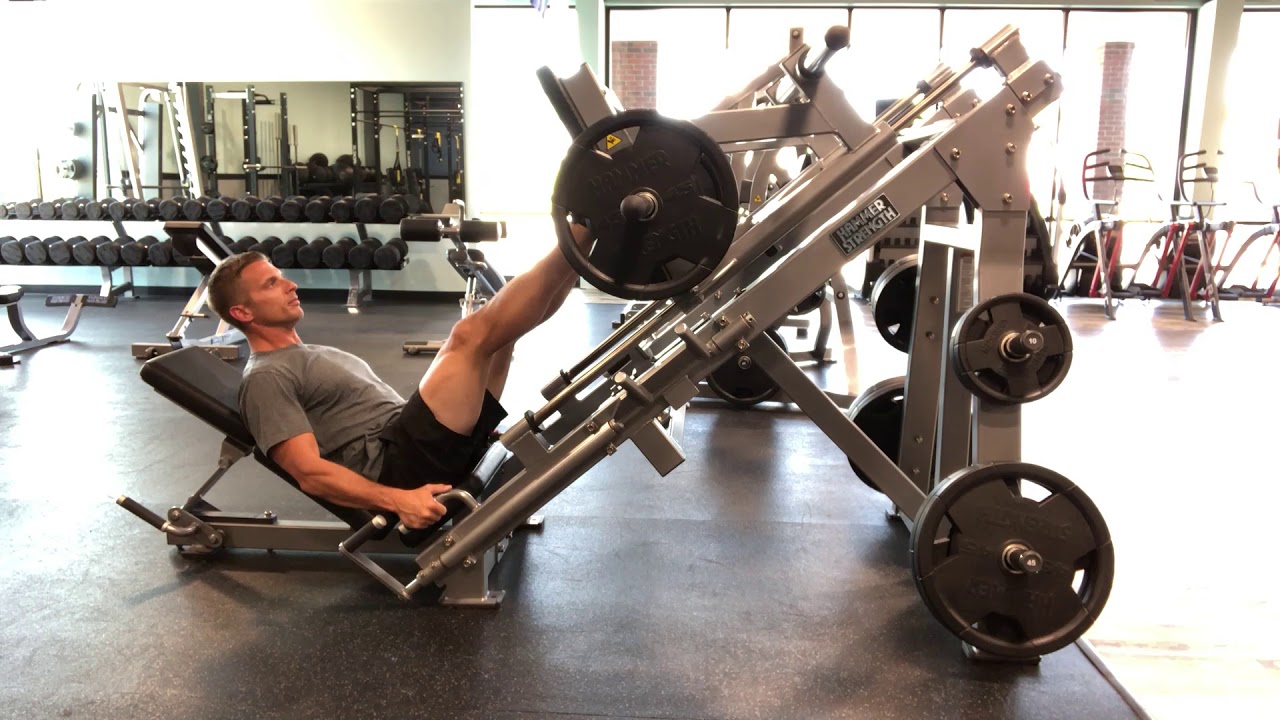 Leg Press, Plate Loaded - YouTube