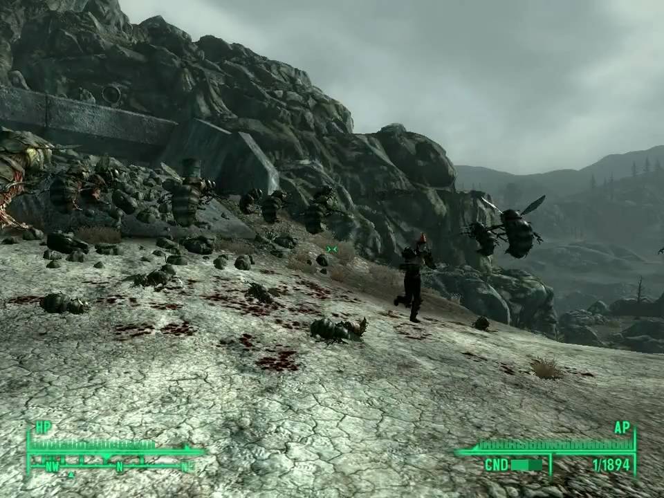 Fallout 3 - Bloat Fly Swarm - YouTube