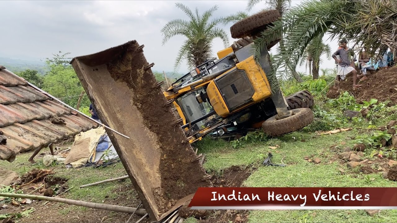 Jcb 3dx Backhoe Got Accident - Rescue By Another Jcb 3dx Backhoe - Jcb ...