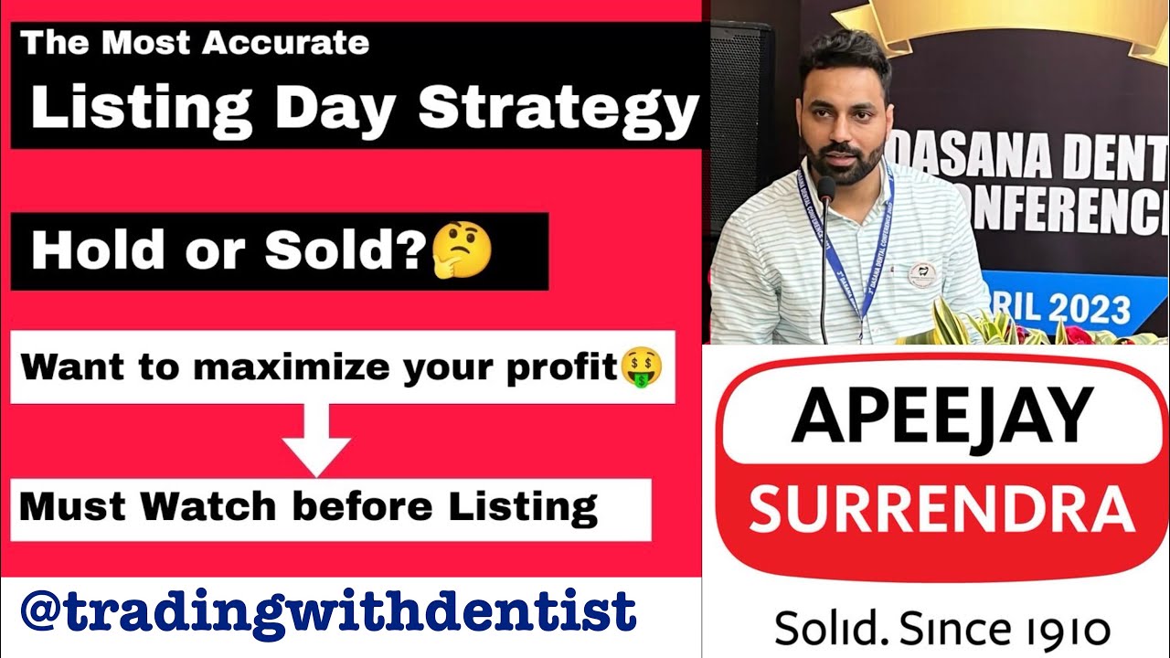 apeejay ipo listing day strategy | park hotel ipo - YouTube