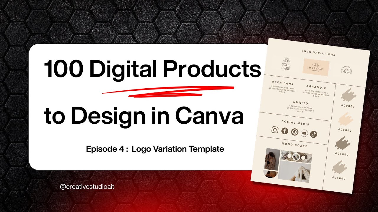 Ep4 | Logo Variation Template | 100 Digital Products to Create in Canva ...