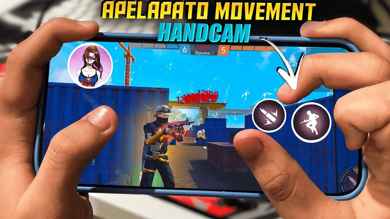 MOBILE APELAPATO 1 VS 4 MOVEMENT HANDCAM | Movement Speed Trick ...