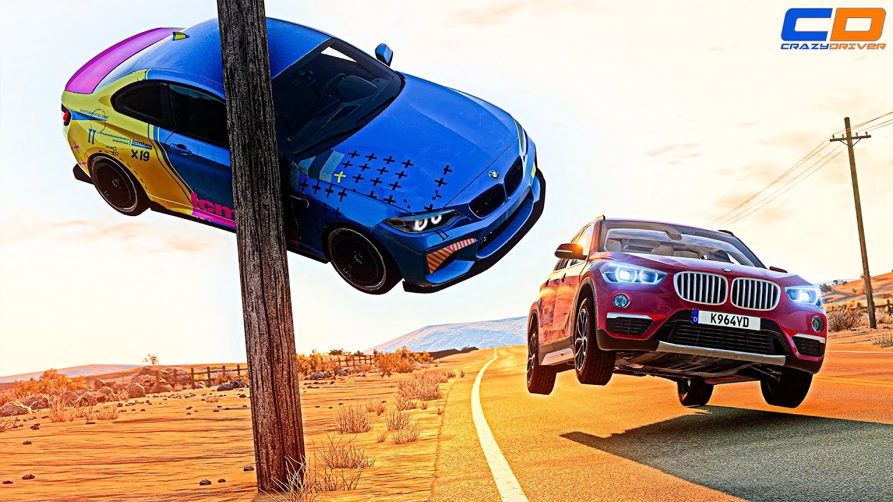 Side Collisions of Cars #3 - BeamNG drive CRAZY DRIVERS - YouTube