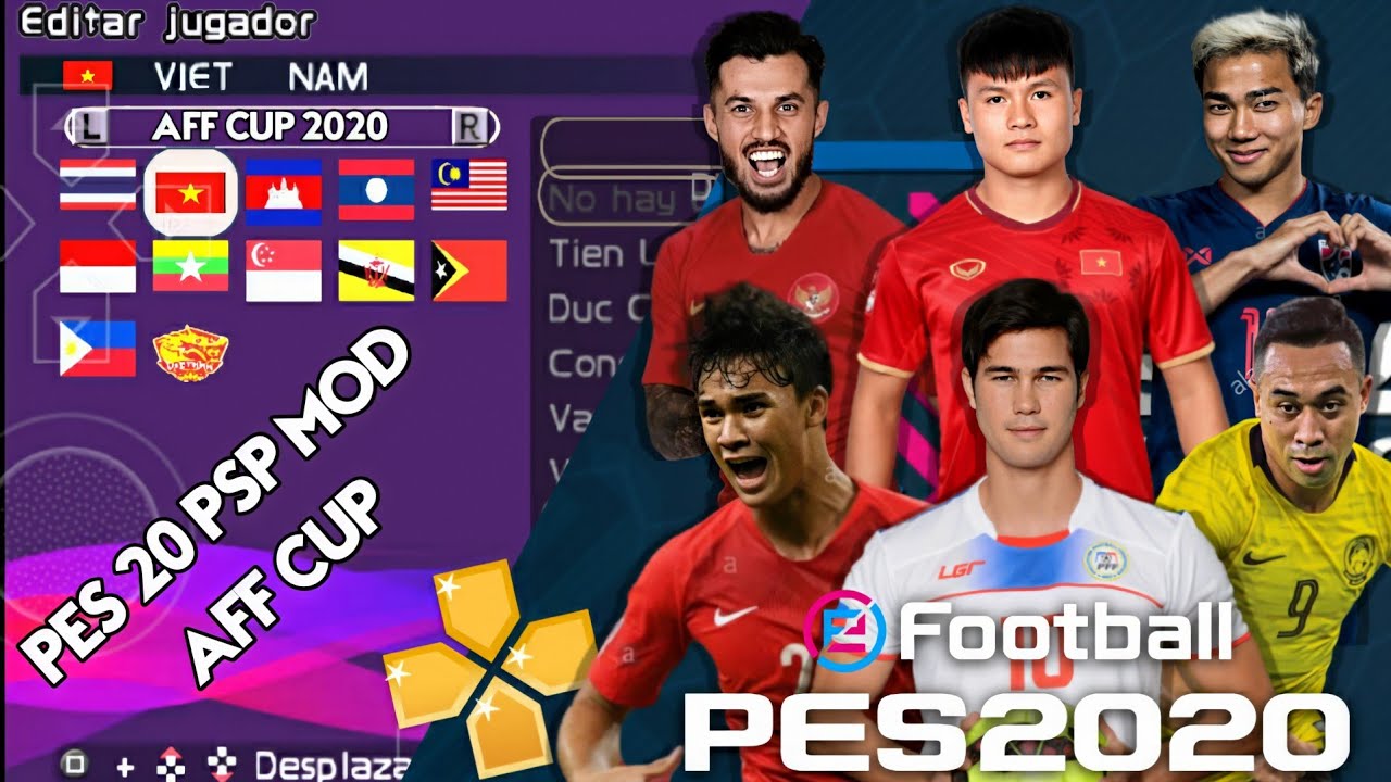 Hướng dẫn tải PES 2020 mod AFF CUP 2020 + các giải CHÂU Á cực hay ...