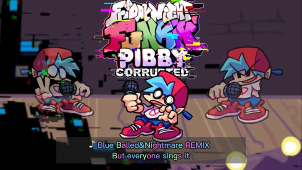 FNF ♪ Blue Balled&Nightmare REMIX But everyone sings it - YouTube