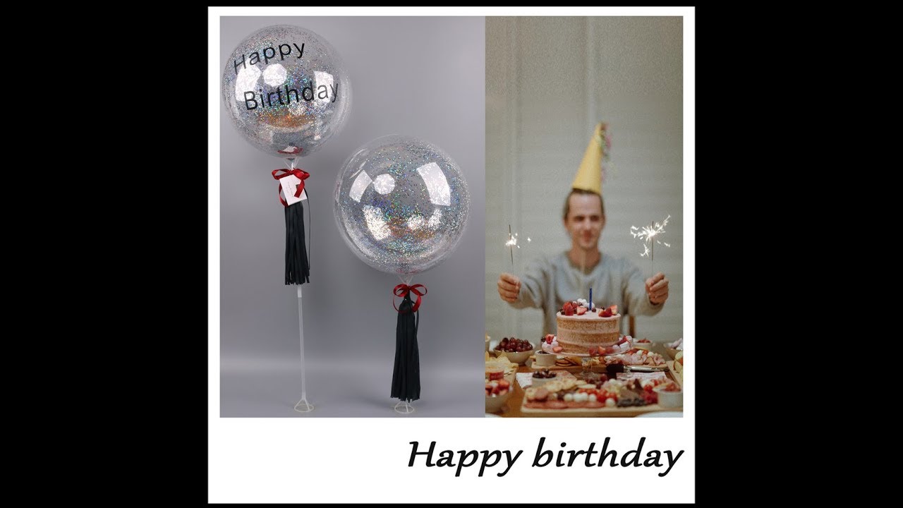 Decor balloon DIY Tutorial MEN`S BIRTHDAY DECOR IDEA ! - YouTube