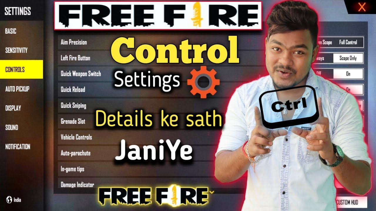 Free Fire Control All Settings Details | Free Fire Control Setting ...
