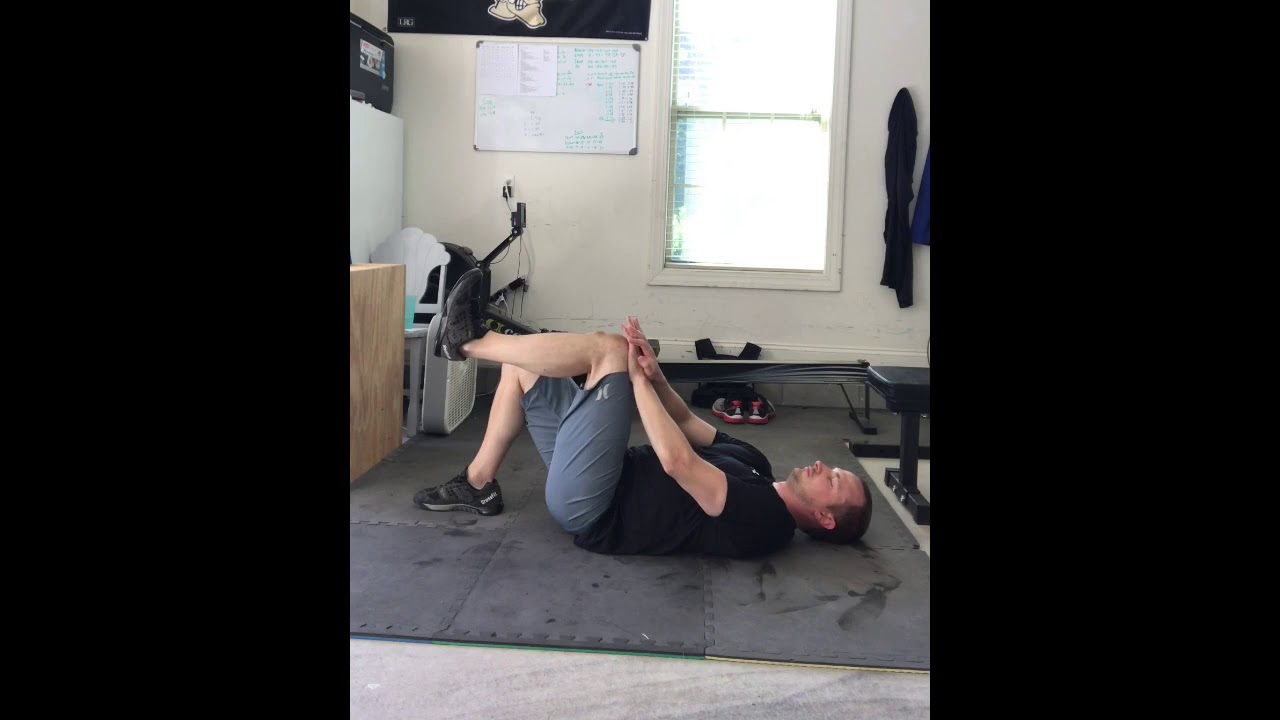 Hip Flexion Isometric - Supine 90-90 - YouTube