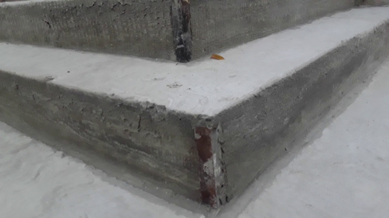 Turnare beton ,scară exterioară și decofrare - YouTube