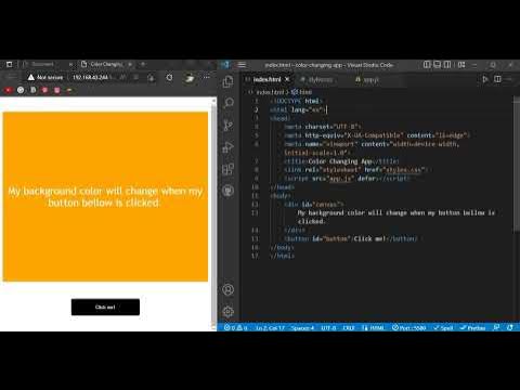 Color Changing App | | JavaScript project 4 - YouTube