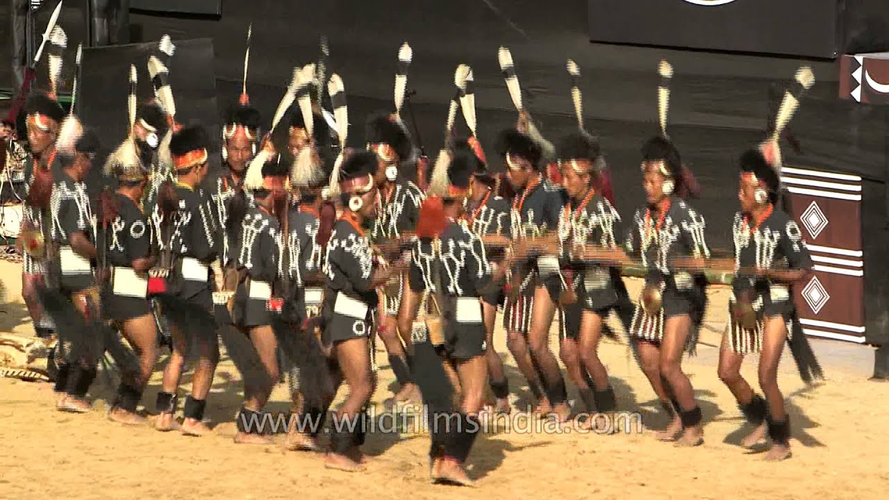 Chang Naga tribe displaying their folk dance - YouTube
