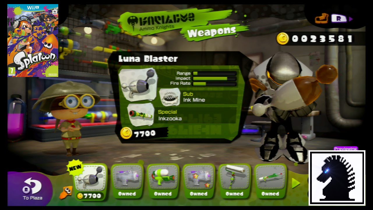 Wii U Splatoon - Blast Off! The Luna Blaster - YouTube