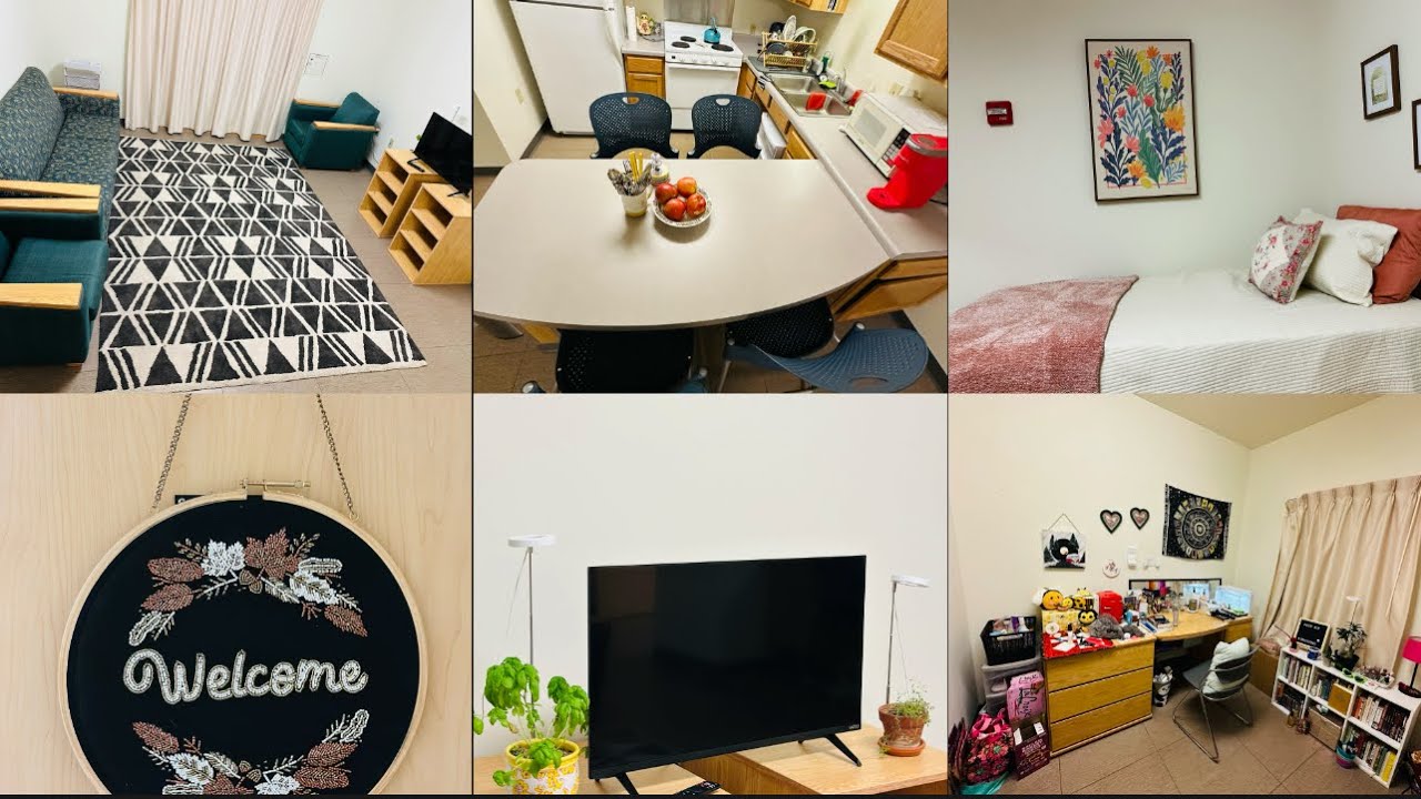 International Student Room Tour 🇺🇸 Living on Campus || SIUE Cougar ...