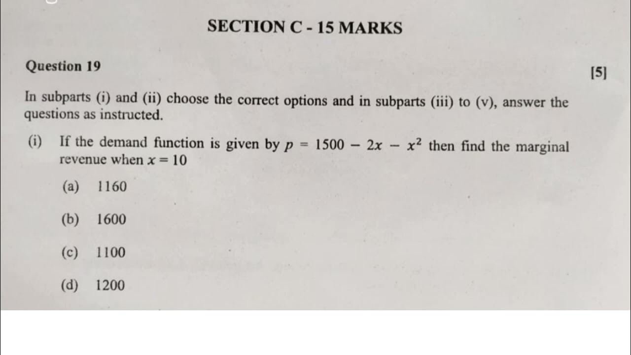 isc maths answer key 2023, mcq section b and c , isc mathematics answer key - YouTube
