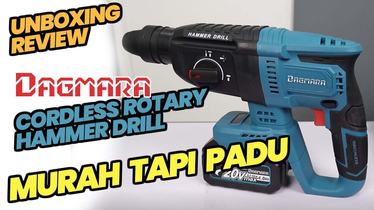 DAGMARA CORDLESS ROTARY HAMMER DRILL | MURAH TAPI PADU | SENANG JE ...