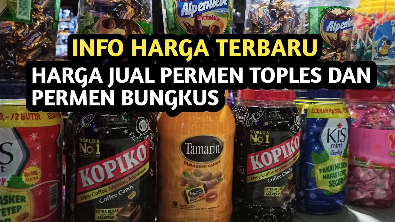 HARGA PERMEN TOPLES DAN BUNGKUS - YouTube