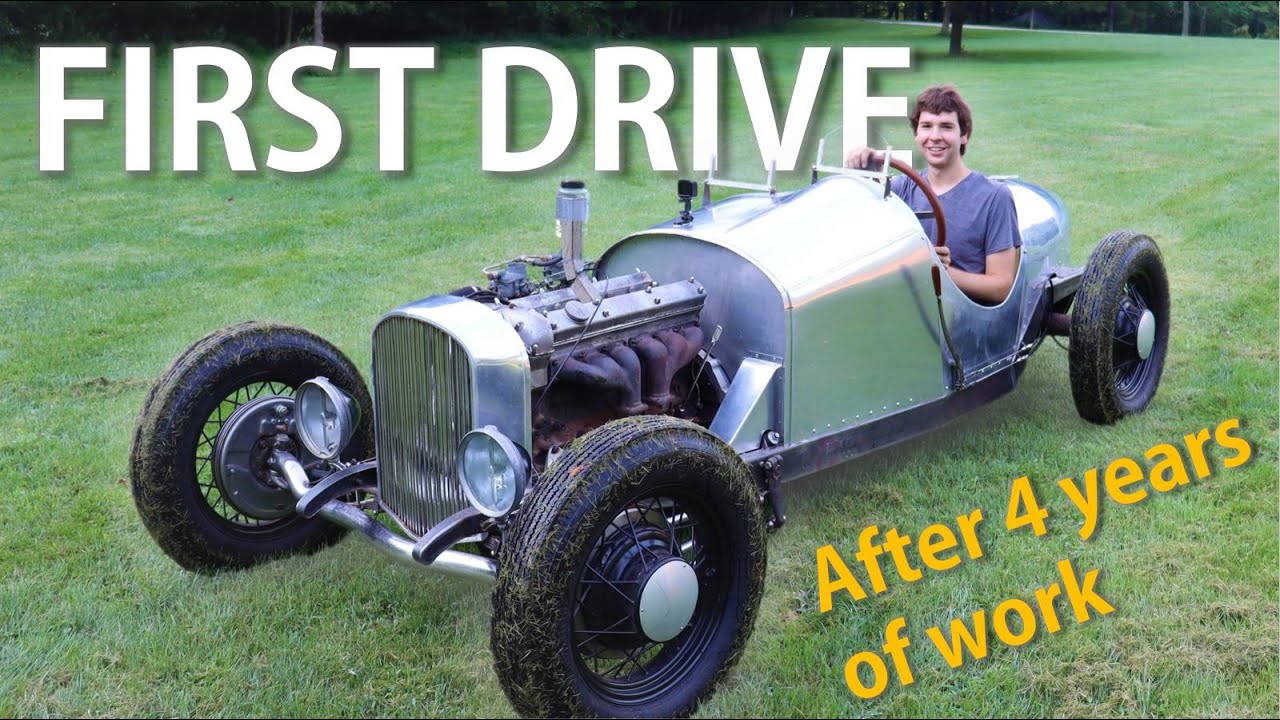 The First Drive! | Homemade Boat-tail Speedster Pt. 60 - YouTube