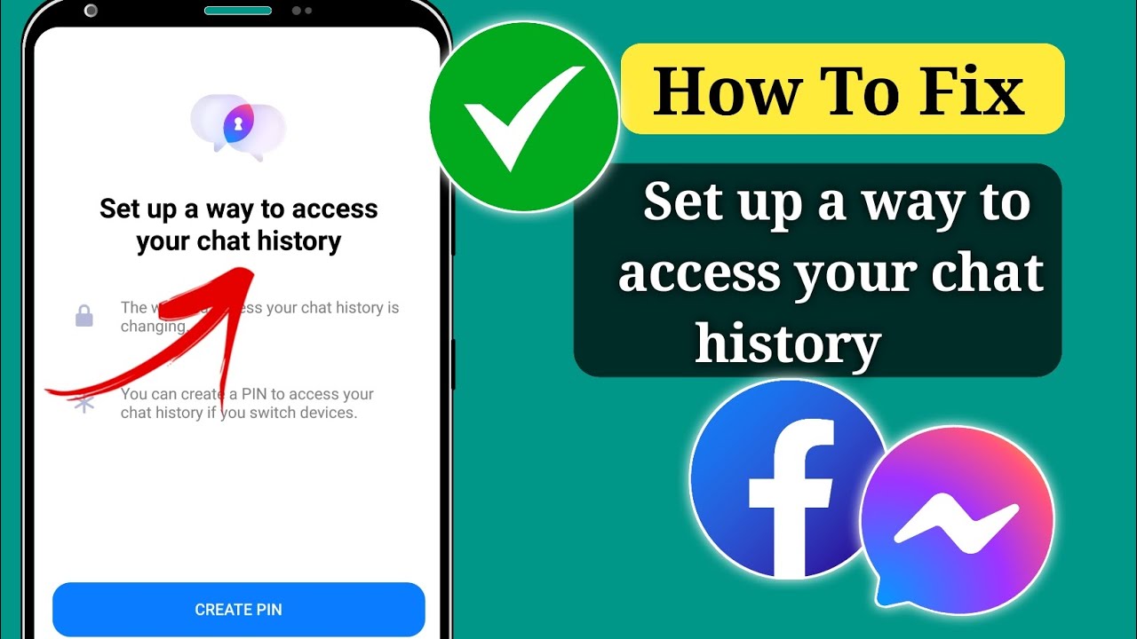 Messenger wants to create PIN. How to ignore this message | Set up a ...