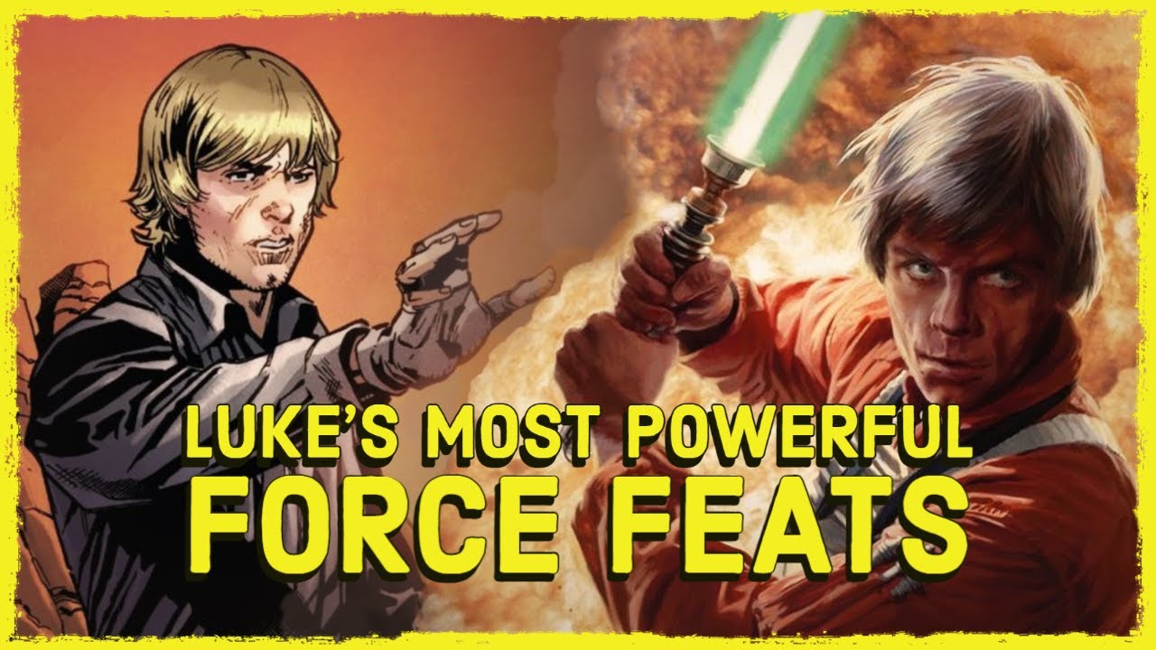 The Most Powerful Force Feats Of Luke Skywalker - YouTube