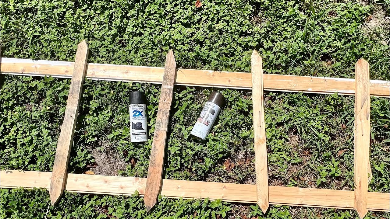 Easy DIY Halloween Fence - YouTube