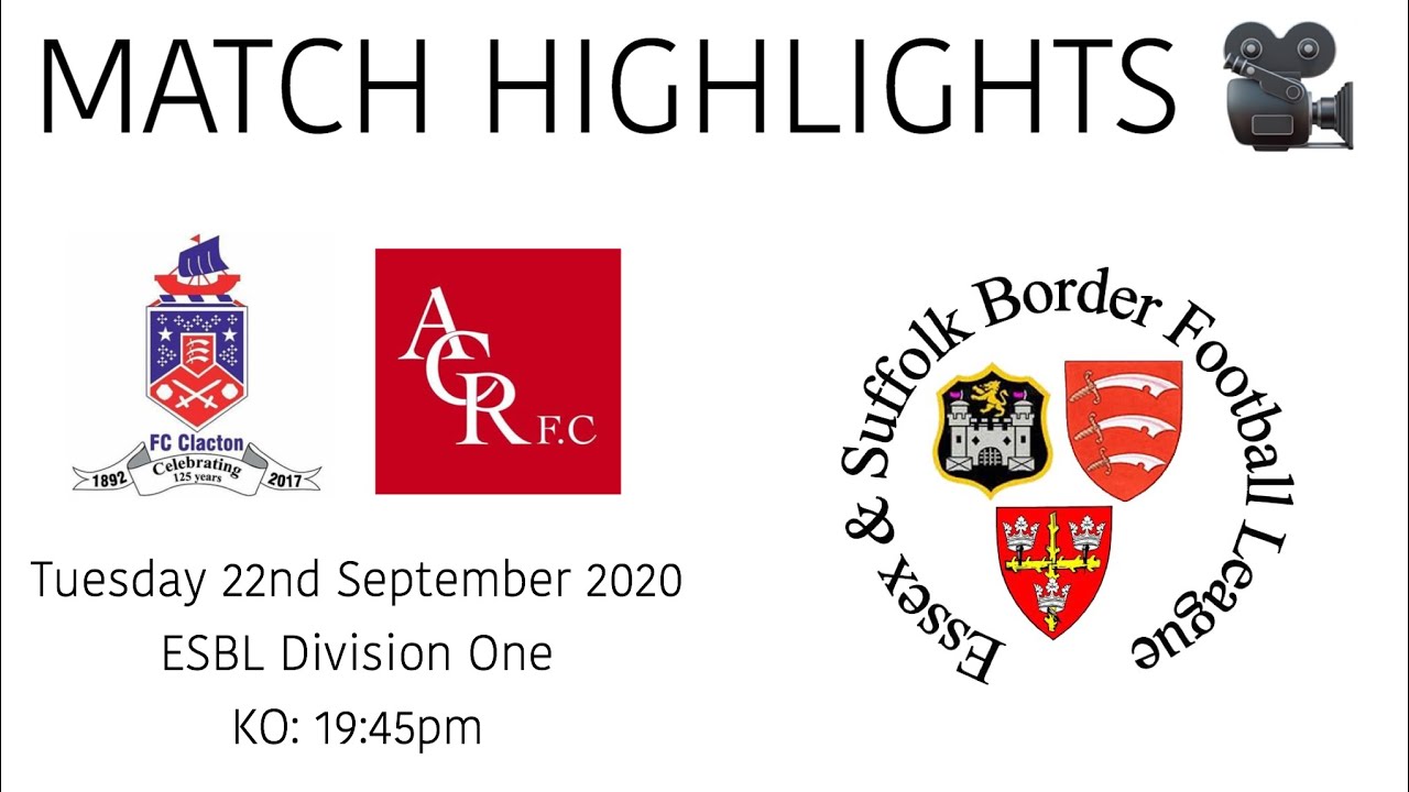 MATCH HIGHLIGHTS 🎥| FC Clacton Reserves 2-2 Alresford Colne Rangers ...