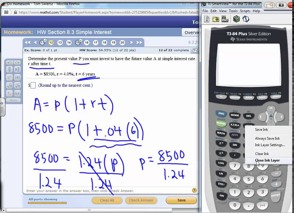 Section 8.3 Homework Exercises #10 through #13 in MyMathLab - YouTube