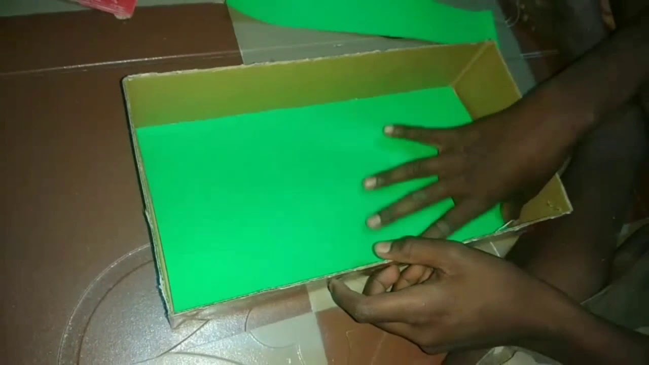 Football ground project making video (using shoe box) - YouTube