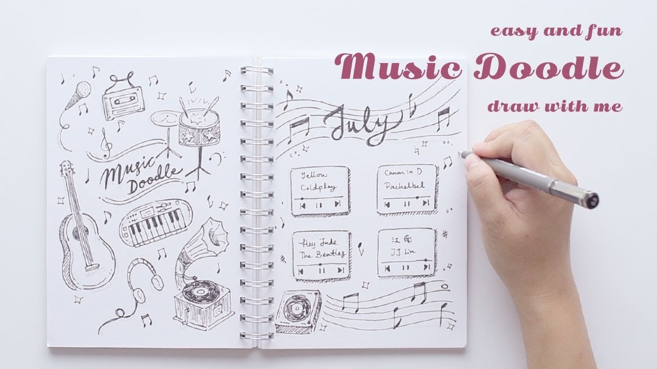 Easy and Fun Music Doodle Tutorial by Limzy - YouTube
