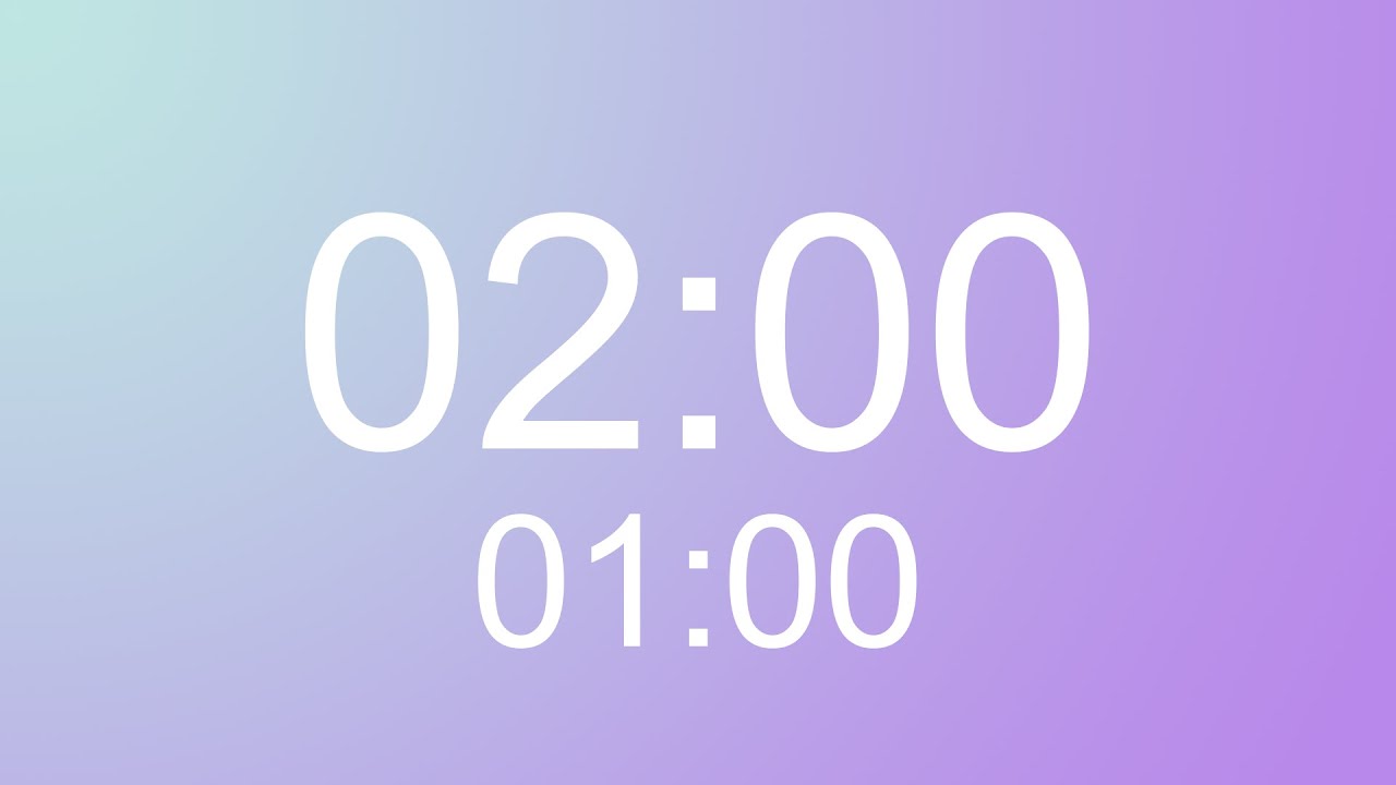2 Minute Interval Timer with 1 Minute Rest - 2 Dakika Çalış, 1 Dakika ...