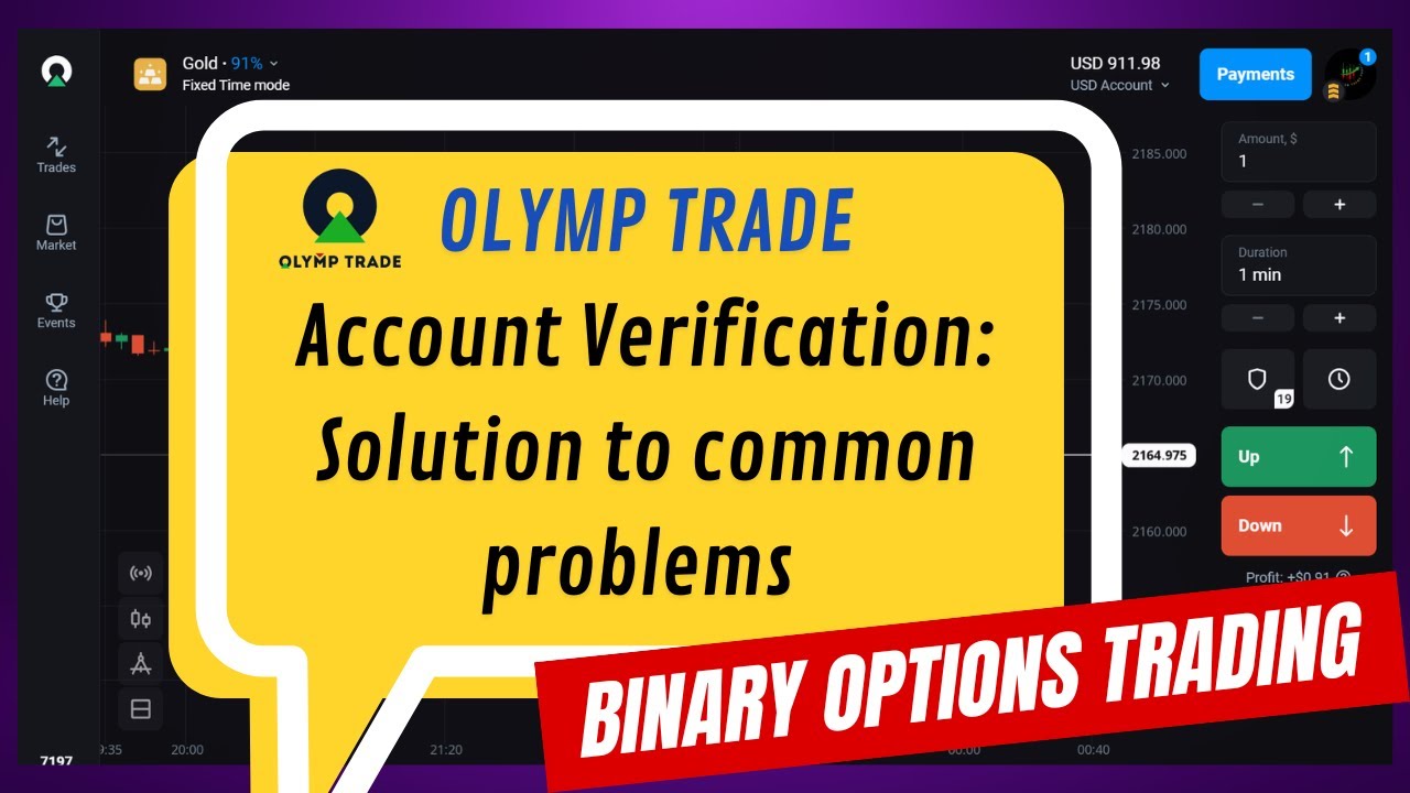 Olymp Trade Account Verification Process: Solution to common problems - YouTube