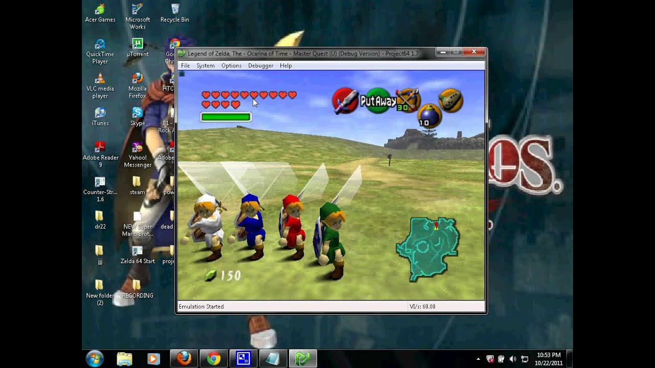 The legend of zelda multiplayer test - YouTube