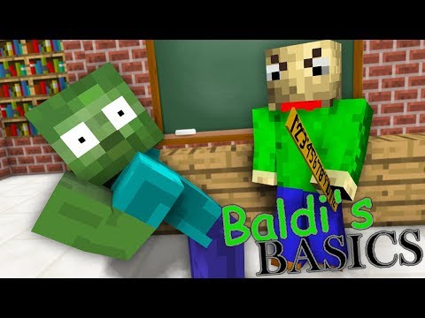 Monster School : BALDI'S BASICS CHALLENGE - Minecraft Animation