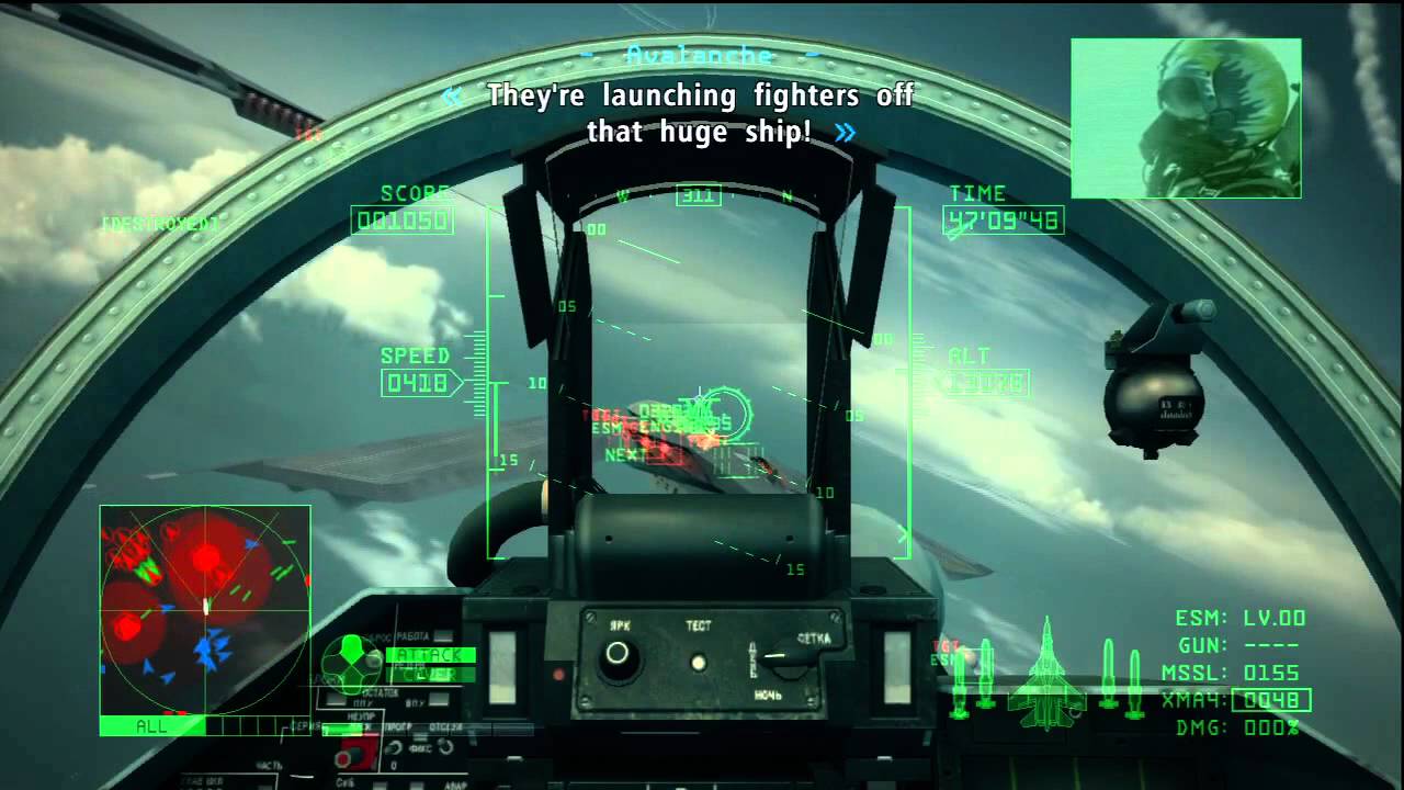 Let's Play: Ace Combat 6 - Mission 9 - Heavy Command Cruiser - YouTube
