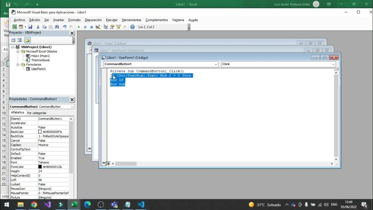 VBA en Microsoft Excel - Part. 4 - YouTube